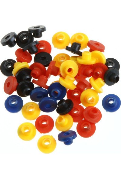 Tattoo Dövme Makinası Renkli Bar Tıpası (Bar Lastiği) 100 Adet