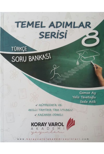 Koray Varol Temel Adımlar Serisi 8.Sınıf Türkçe Soru Bankası