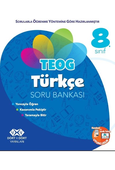 Dört X Dört Yayınları 8.Sınıf Türkçe Soru Bankası