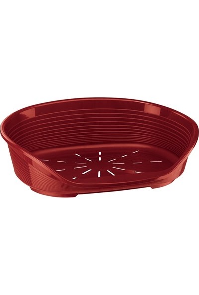 Ferplast Siesta Deluxe 4 Köpekler İçin Plastik Yatak Bordo