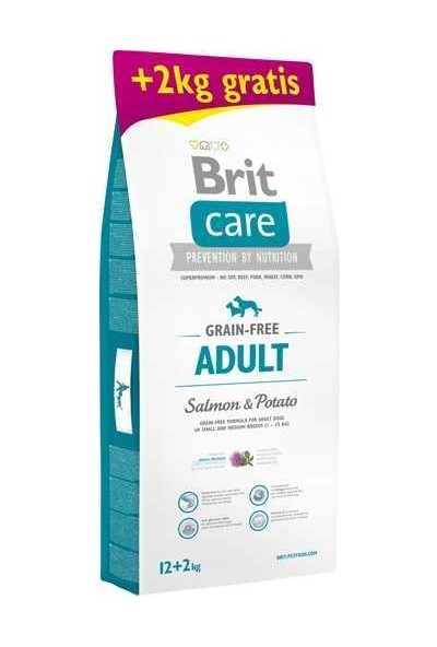 Brit Care Yetişkin Tahılsız Somonlu Patatesli Köpek Maması 12+2Kg