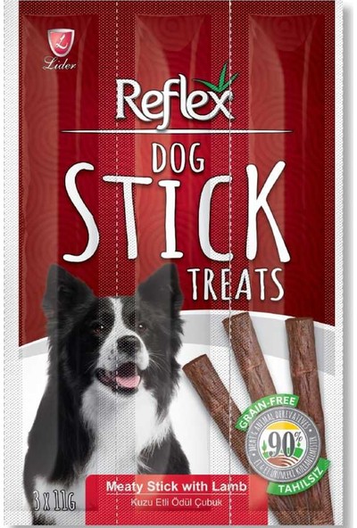 Reflex Kuzu Etli Köpek Ödül Çubuğu 11 Gr 3 Adet
