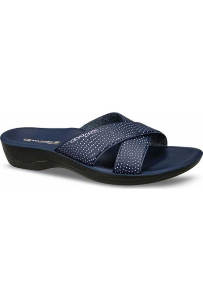 Ceyo Mona-1 Kadın Terlik Lacivert