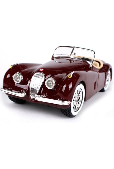 Burago 1/24 Ölçek 1951 Jaguar XK 120 Roadster Klasik Model Araba - Kırmızı Burago 1/24 Ölçek 1951 Jaguar XK 120 Roadster Klasik Model Araba - Kırmızı