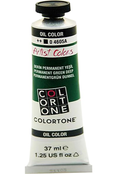 Colortone Derin Permanent Yeşil (37 Ml) Artist Colors Y. O4605A Colortone Derin Permanent Yeşil (37 Ml) Artist Colors Y. O4605A