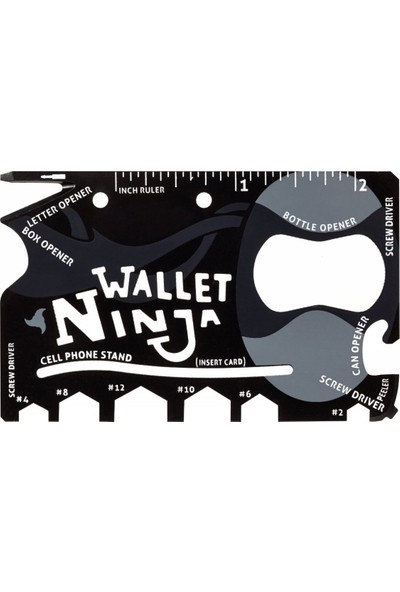 Acil Durum Kiti Ninja Wallet Multi Tool Kit Çok Fonksiyonlu Açacak Çakı Kart Bıçak 18 İn 1 Acil Durum Kiti Ninja Wallet Multi Tool Kit Çok Fonksiyonlu Açacak Çakı Kart Bıçak 18 İn 1