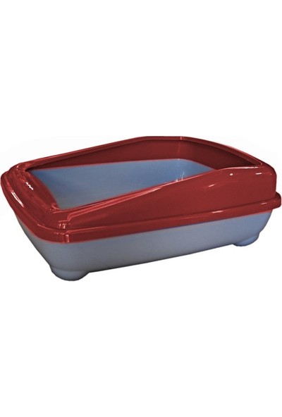 Chakie Kedi Tuvalet Kum Kabı 50/37/13.5 Cm Kırmızı + Kürek Hediye
