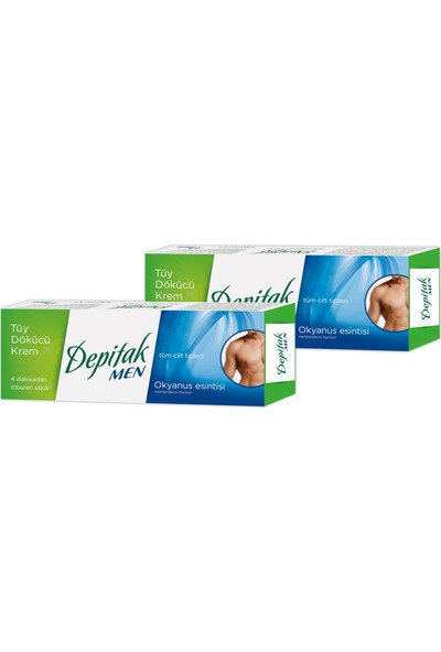 Depitak Tüy Dökücü Krem Men 100 ml. 2 ADET Depitak Tüy Dökücü Krem Men 100 ml. 2 ADET
