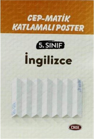 Data 5. Sınıf İngilizce Cep Matik Katlamalı Poster Data 5. Sınıf İngilizce Cep Matik Katlamalı Poster