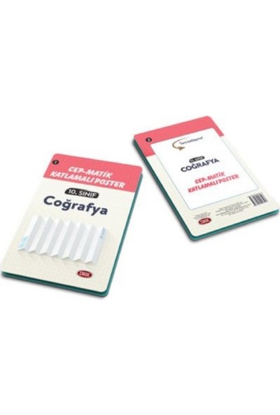 10. Sınıf Coğrafya Cep-Matik Katlamalı Poster