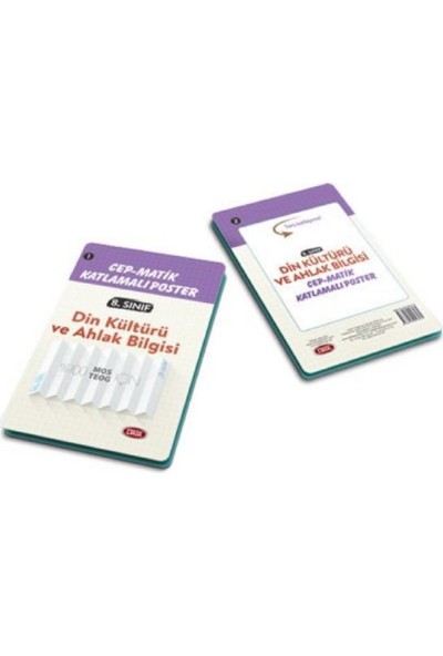 Data 8. Sınıf Din Kültürü Ve Ahlak Bilgisi Cep-Matik KatlamalıPoster Data 8. Sınıf Din Kültürü Ve Ahlak Bilgisi Cep-Matik KatlamalıPoster