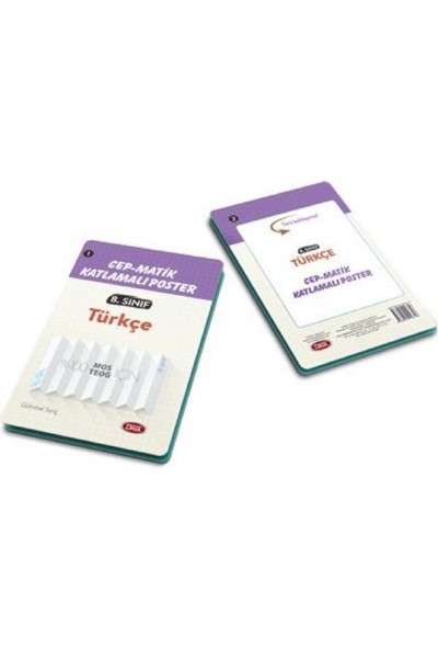 Data 8. Sınıf Türkçe Cep-Matik Katlamalı Poster Data 8. Sınıf Türkçe Cep-Matik Katlamalı Poster
