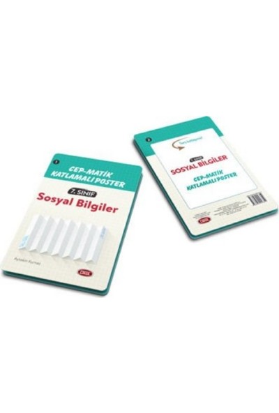 Data 7. Sınıf Sosyal Bilgiler Cep-Matik Katlamalı Poster Data 7. Sınıf Sosyal Bilgiler Cep-Matik Katlamalı Poster