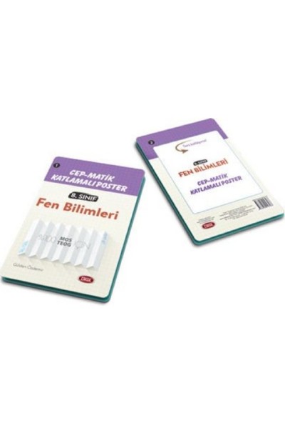 Data 8. Sınıf Fen Bilimleri Cep-Matik Katlamalı Poster Data 8. Sınıf Fen Bilimleri Cep-Matik Katlamalı Poster