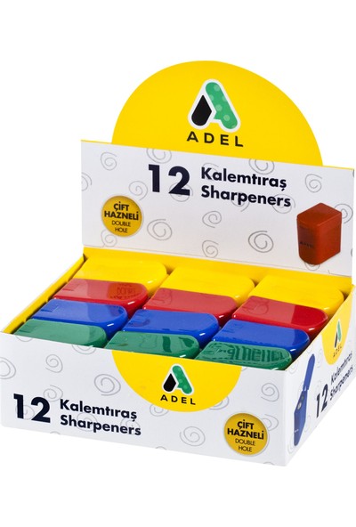 Adel 607 Kalemtıraş 12Li Kutu Adel 607 Kalemtıraş 12Li Kutu