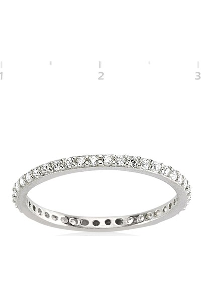 Gumush Gümüş İnce Tamtur Bayan Alyans Yüzük