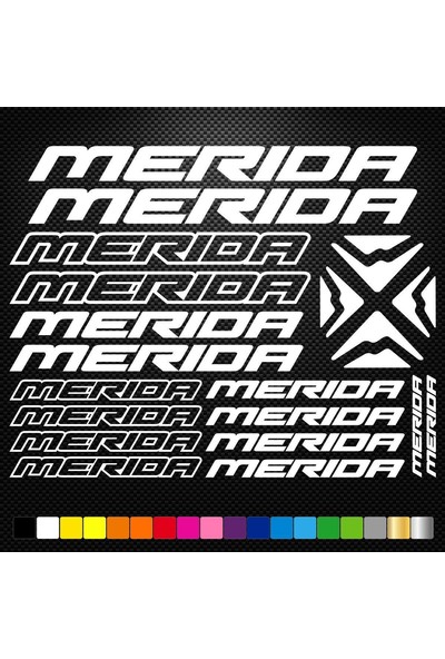 Sticker Masters Merida Bisiklet Sticker Set Etiket
