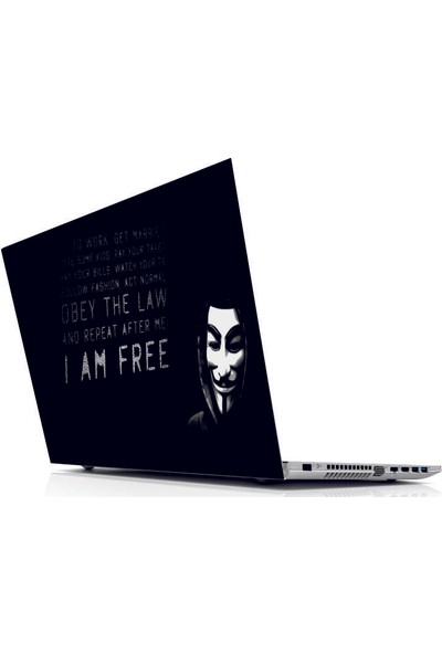 Sticker Masters I Am Free Laptop Sticker Sticker Masters I Am Free Laptop Sticker