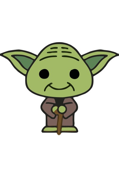 Sticker Masters Star Wars Yoda 10Cm Sticker Masters Star Wars Yoda 10Cm