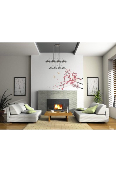 Sticker Masters El Çizimi Ağaç ve Kuşlar Duvar Sticker Sticker Masters El Çizimi Ağaç ve Kuşlar Duvar Sticker