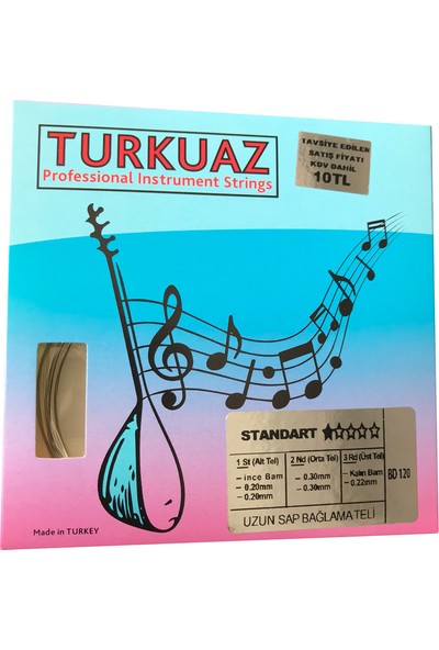 Turkuaz Bd120 0.20 Mm Çelik + Bamlı Takım Tel Uzun Sap Bağlama Teli 020