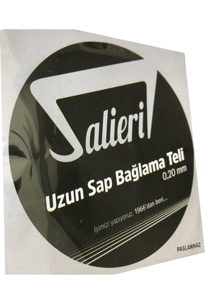 Salieri 0.20 Mm Paslanmaz Takım Tel Uzun Sap Bağlama Teli 020 Salieri 0.20 Mm Paslanmaz Takım Tel Uzun Sap Bağlama Teli 020