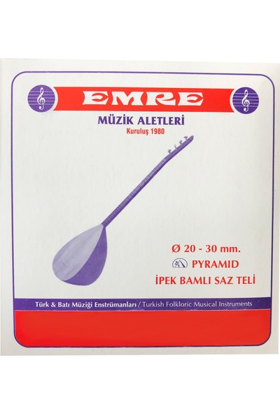 Emre 0.20 Mm Pyramid Takım Tel Uzun Sap Bağlama Teli 020 Emre 0.20 Mm Pyramid Takım Tel Uzun Sap Bağlama Teli 020