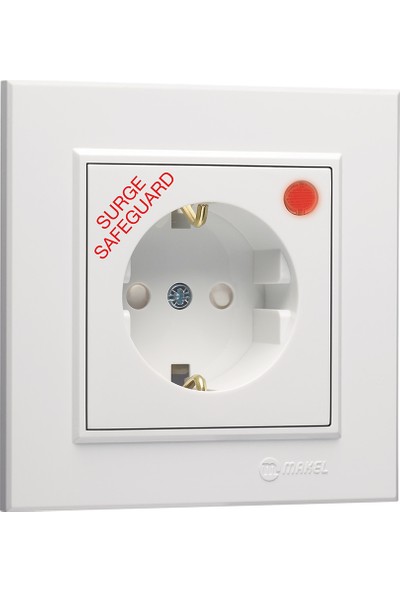 Makel Şok Korumalı Topraklı Priz Krem Karea 1