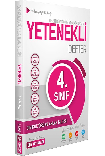 Ddy Yayınları 4.Sınıf Din Kültürü Ve Ahlak Bilgisi Yetenekli Defter