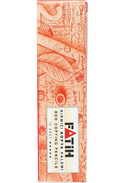 Fatih Kırmızı Kopya Kalemi 12'li (25020)