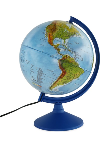 Gürbüz Işıklı Fiziki Küre 30 cm (Fiziki+Siyasi) 41301