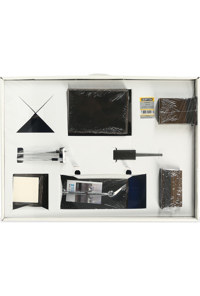 Gıpta 7106 Forest 9 Parça Ahşap Sümen Takımı - Siyah