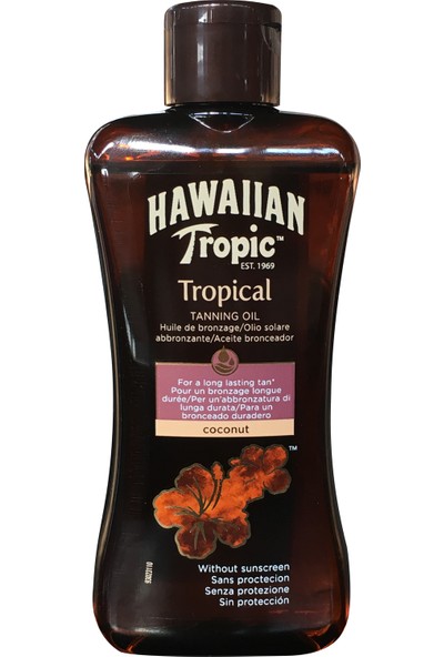 Hawaiian Tropic Coconut Spf 0 Bronzlaştırıcı Yağ 200Ml