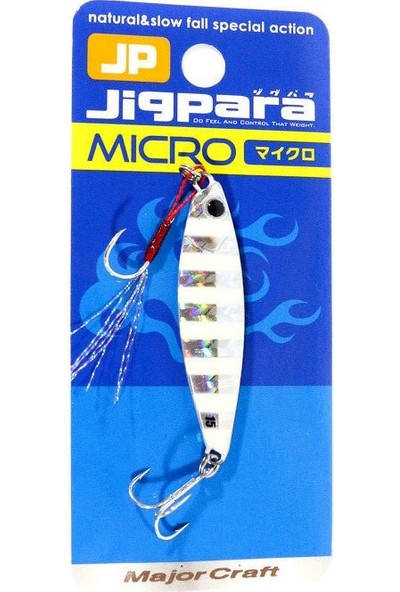 MAJOR CRAFT JIGPARA MICRO 15GR #7 ZEBRA GLOW JIG YEM MAJOR CRAFT JIGPARA MICRO 15GR #7 ZEBRA GLOW JIG YEM