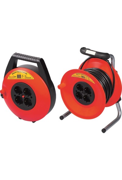 İzeltaş Makaralı Uzatma Kablosu Ayaklı 50 M