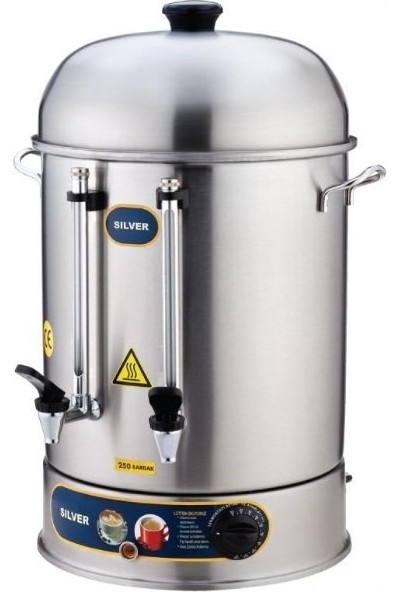Silver Sanayi Tipi Çay Demleme Makinesi 80 Bardak Metal Çaymatik Silver Sanayi Tipi Çay Demleme Makinesi 80 Bardak Metal Çaymatik