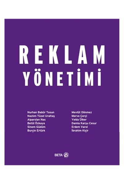 Reklam Yönetimi - Nurhan Babür Tosun - Nazlım Tüzel Uraltaş