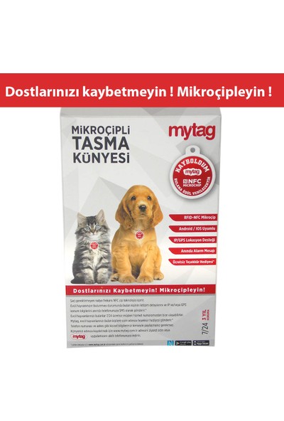 Mytag Mikroçipli Tasma Künyesi