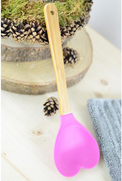 From NS Silikon Kalp Kaşık Fuşya From NS Silikon Kalp Kaşık Fuşya