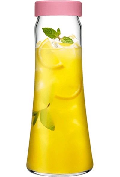 Paşabahçe Basic Pembe Kapakli Şişe