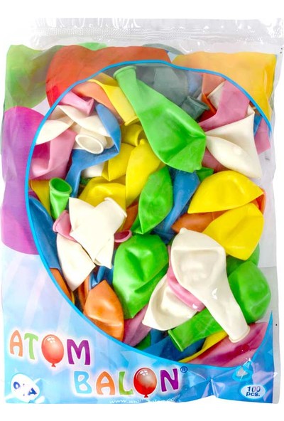 Atom Balon 100 Adet