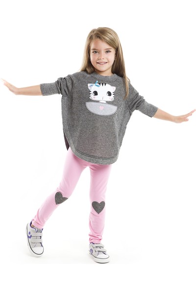 Mushi Sevgili Kedicik Tunik Takım