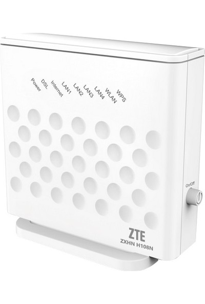 Zte 300Mbps 4 Port Kablosuz ADSL2+ Modem/Router/WPS (ZXHN-H108N) Zte 300Mbps 4 Port Kablosuz ADSL2+ Modem/Router/WPS (ZXHN-H108N)