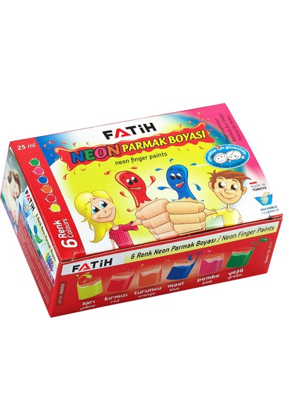 Fatih 6 Renk Parmak Boyası 25 Ml X 6 = 150 Ml