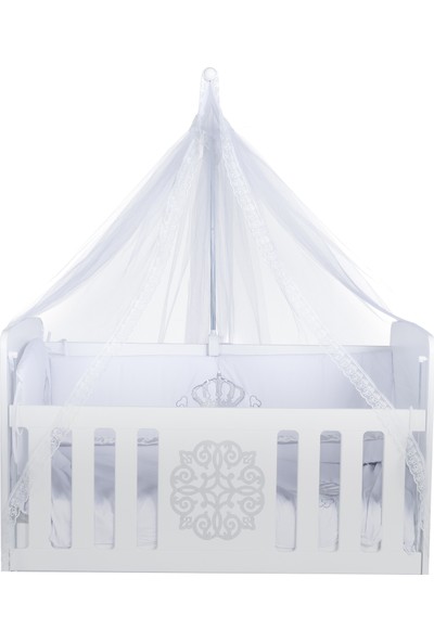 Tommybaby Güpürlü Lüx Cibinlik Ve Topuzlu Demir