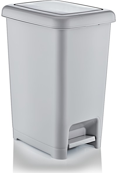 Vienev 40 lt Slim Pedallı Çöp Kovası Gri Vienev 40 lt Slim Pedallı Çöp Kovası Gri