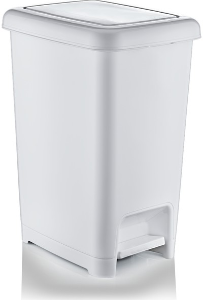 Vienev 40 lt Slim Pedallı Çöp Kovası Beyaz Vienev 40 lt Slim Pedallı Çöp Kovası Beyaz