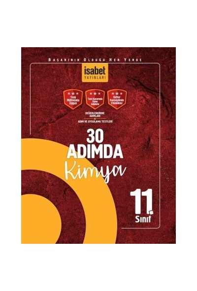 İsabet Yayınları 11. Sınıf 30 Adımda Kimya İsabet Yayınları 11. Sınıf 30 Adımda Kimya