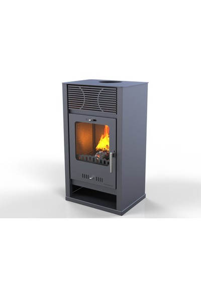 Hoşseven Celine Şömine Döküm Soba 87X51X41 Cm 129 M² Isıtma Alanı Çıkarılabilir Kül Çekmecesi Isıya Dayanık Camlı