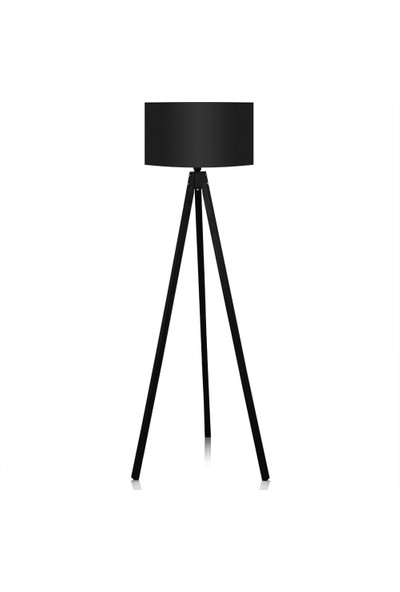 Zeyrek 3 Ayaklı Tripod Lambader - Siyah / Siyah Zeyrek 3 Ayaklı Tripod Lambader - Siyah / Siyah